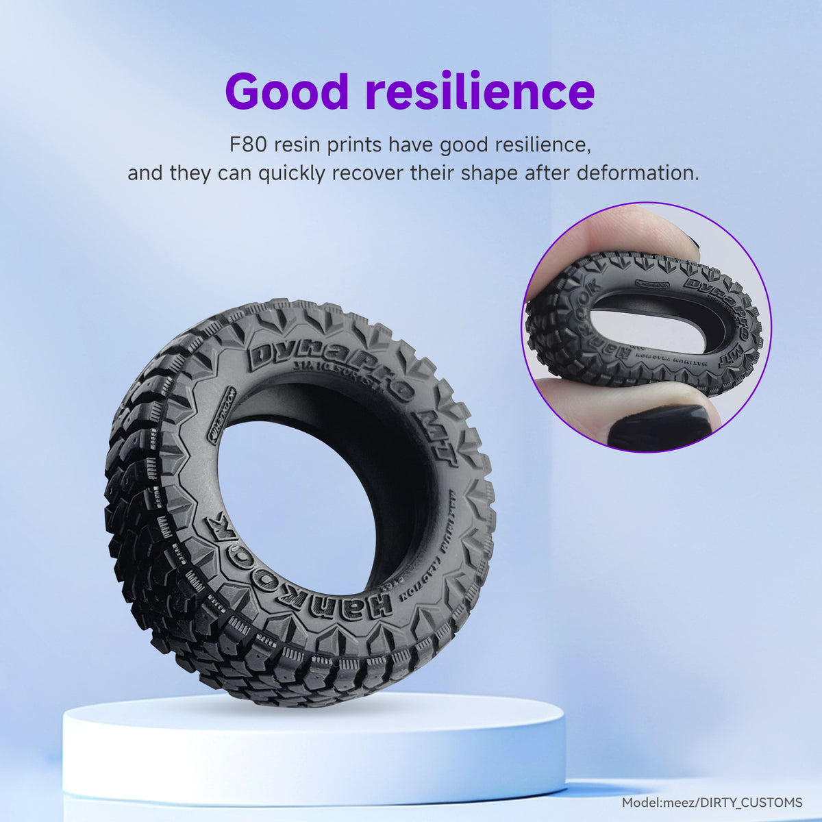 F80 Elastic 3D Printer Resin Black / Gingival-like – RESIONE