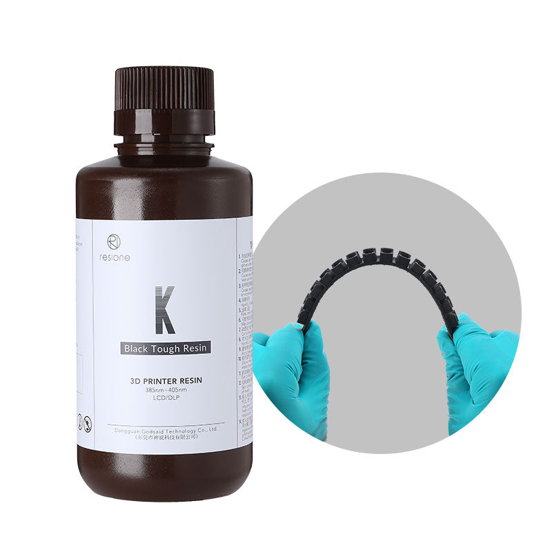 K Black Tough ABS Like 3D Printer Resin (1kg) – RESIONE
